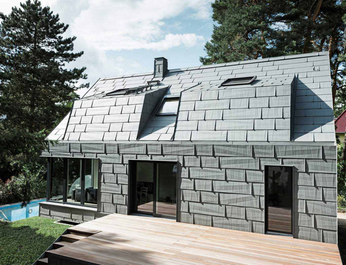 Dachpaneel FX.12 – individuelle Kantungen für modernes Design | PREFA